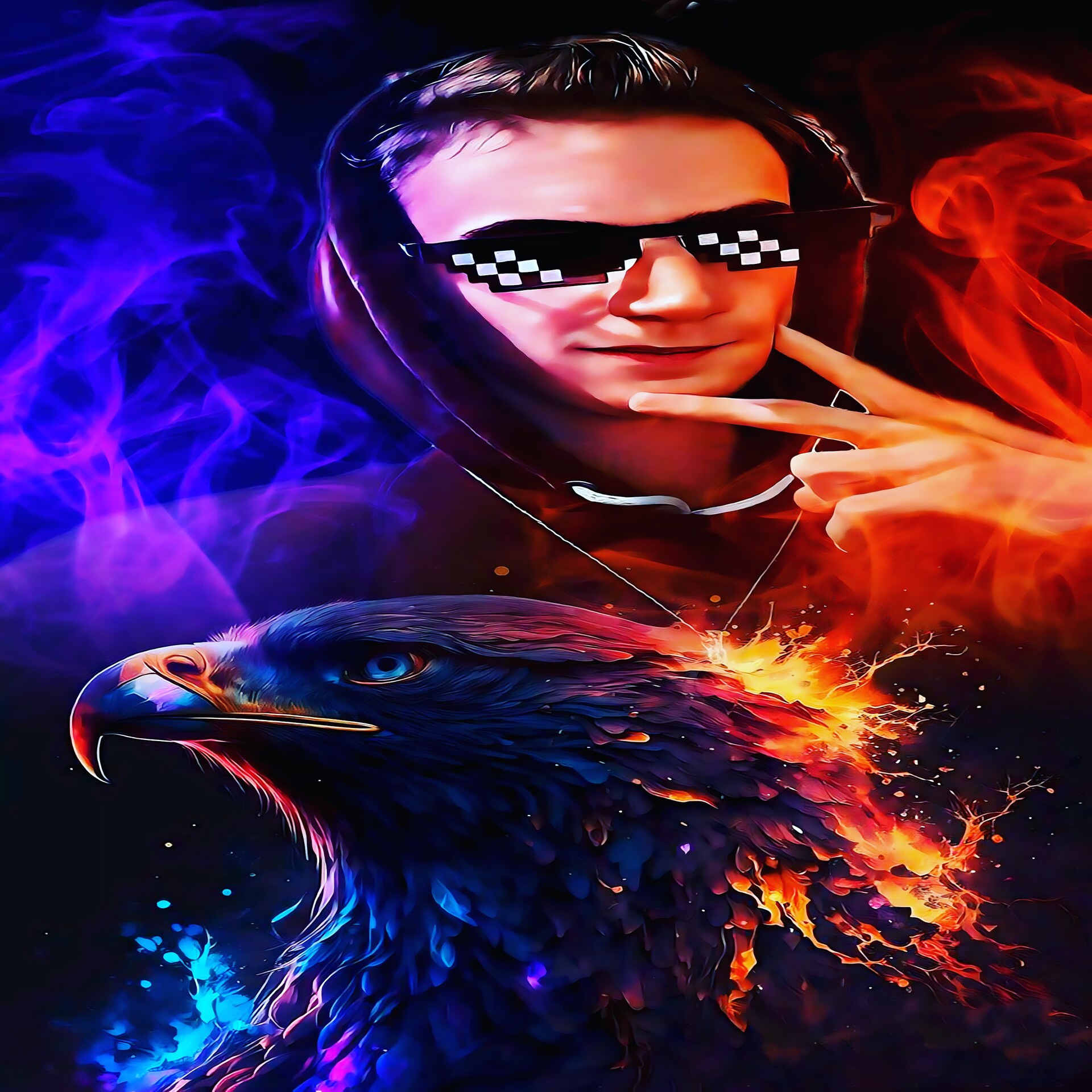 ArtStation - Eagle & Guy Art