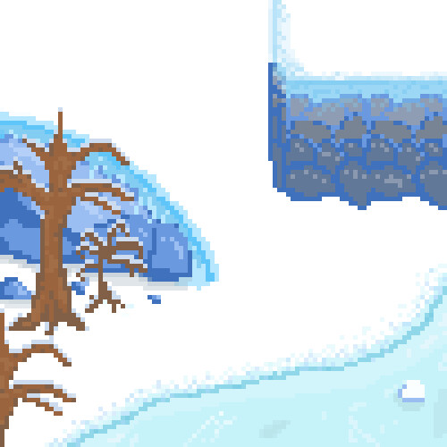 ArtStation - Pixel Art Winter Plain