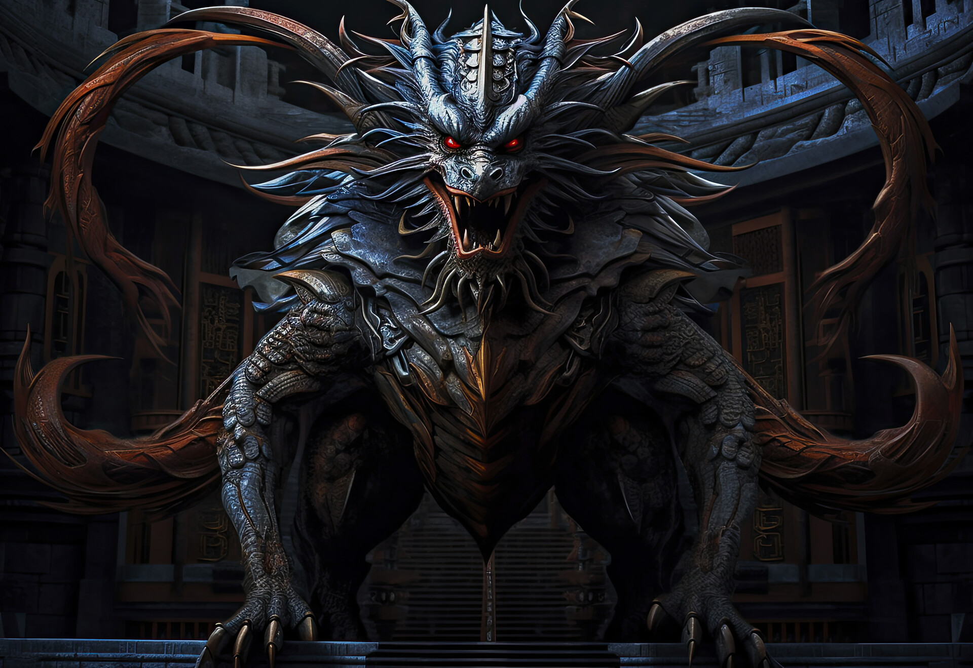 ArtStation - Epic Fantastic Giant Dragons for Printable