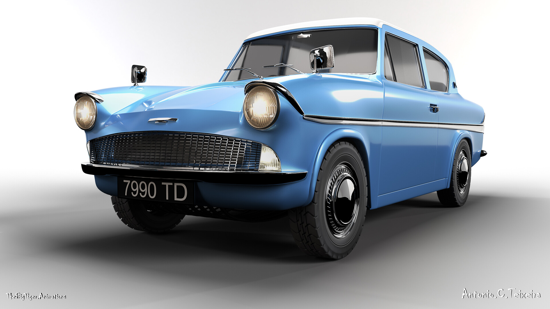 ArtStation - Ford Anglia 105E