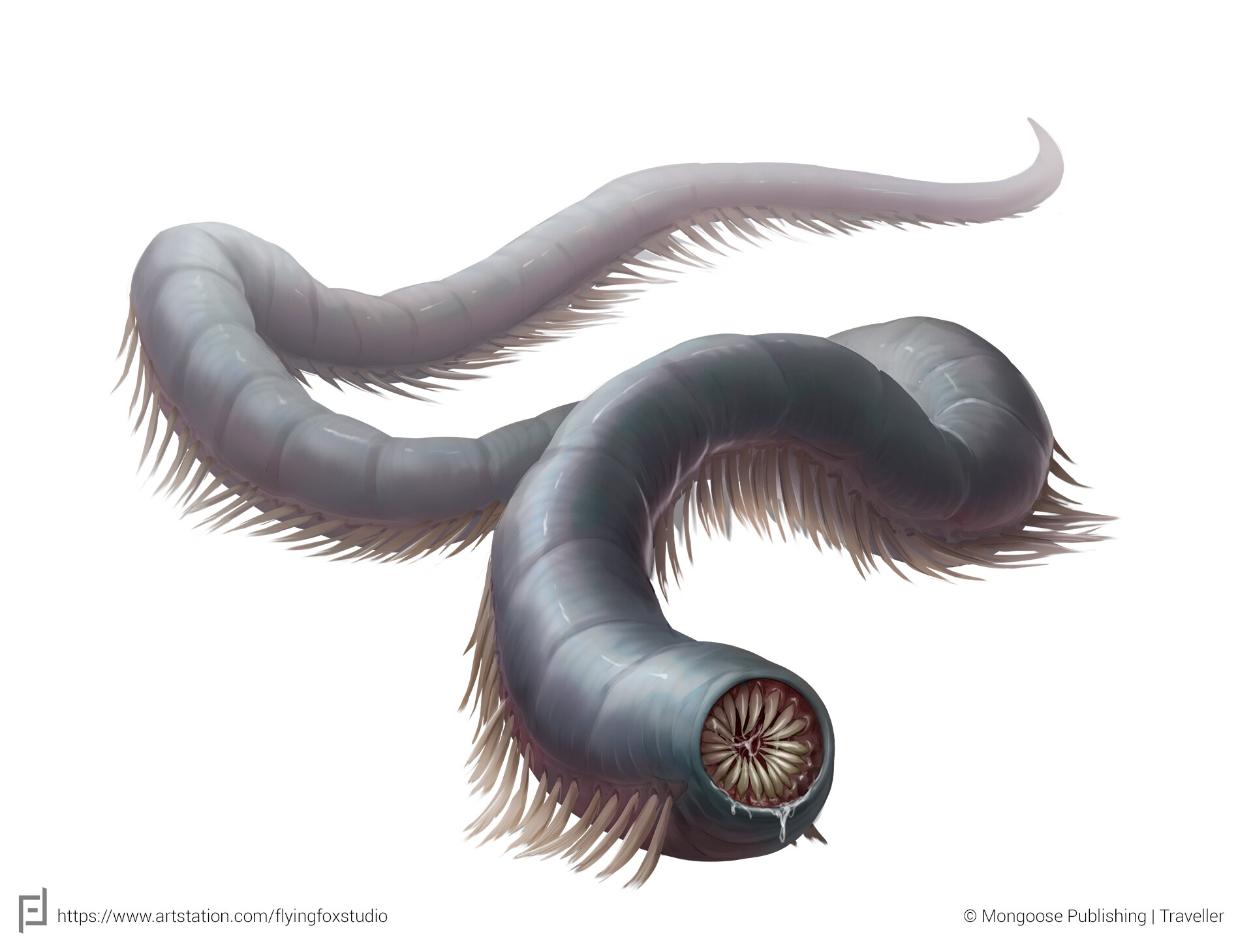 Flying Fox Studio - Traveller - Creatures: Swamp snake, Parasitic Worm