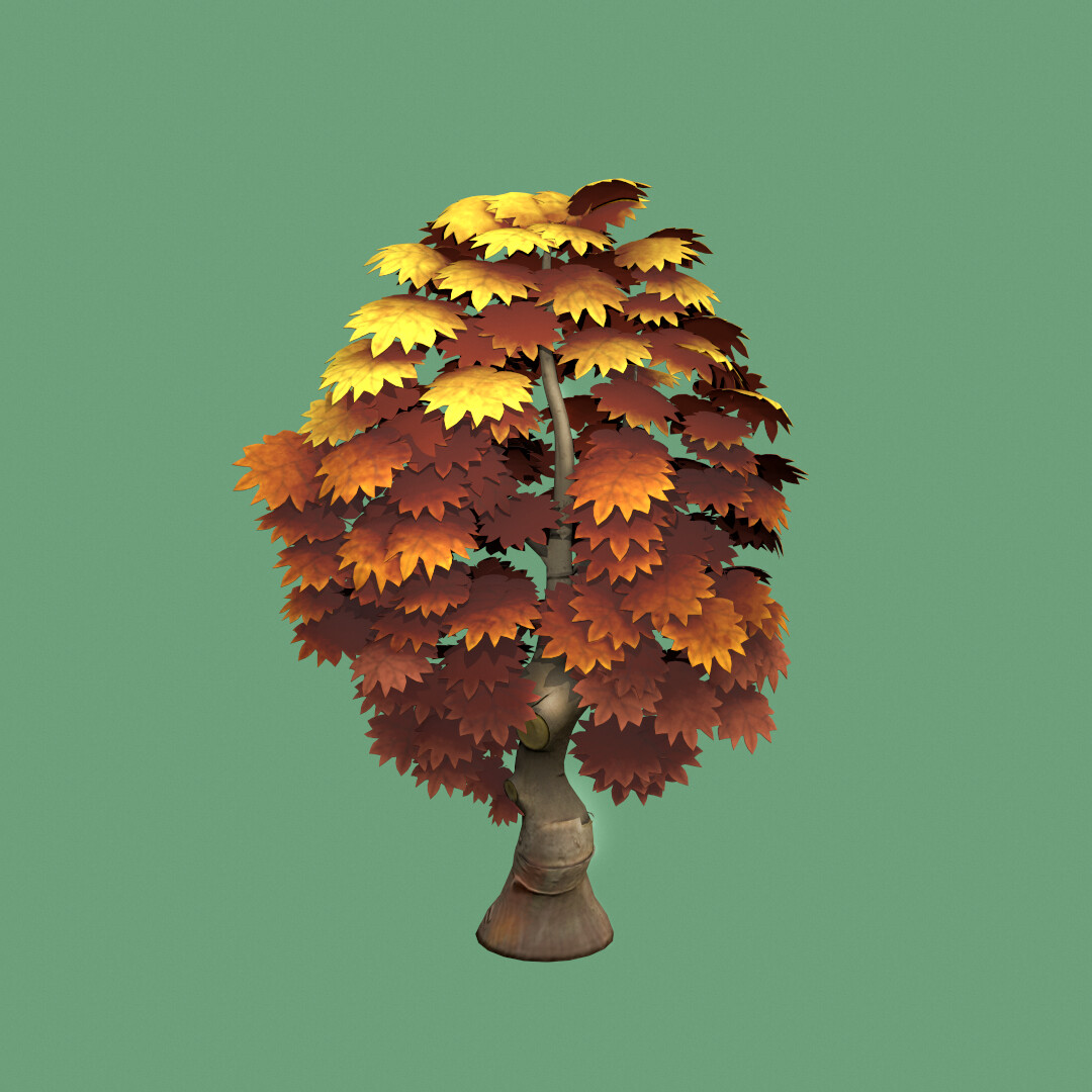 ArtStation - Autumn tree