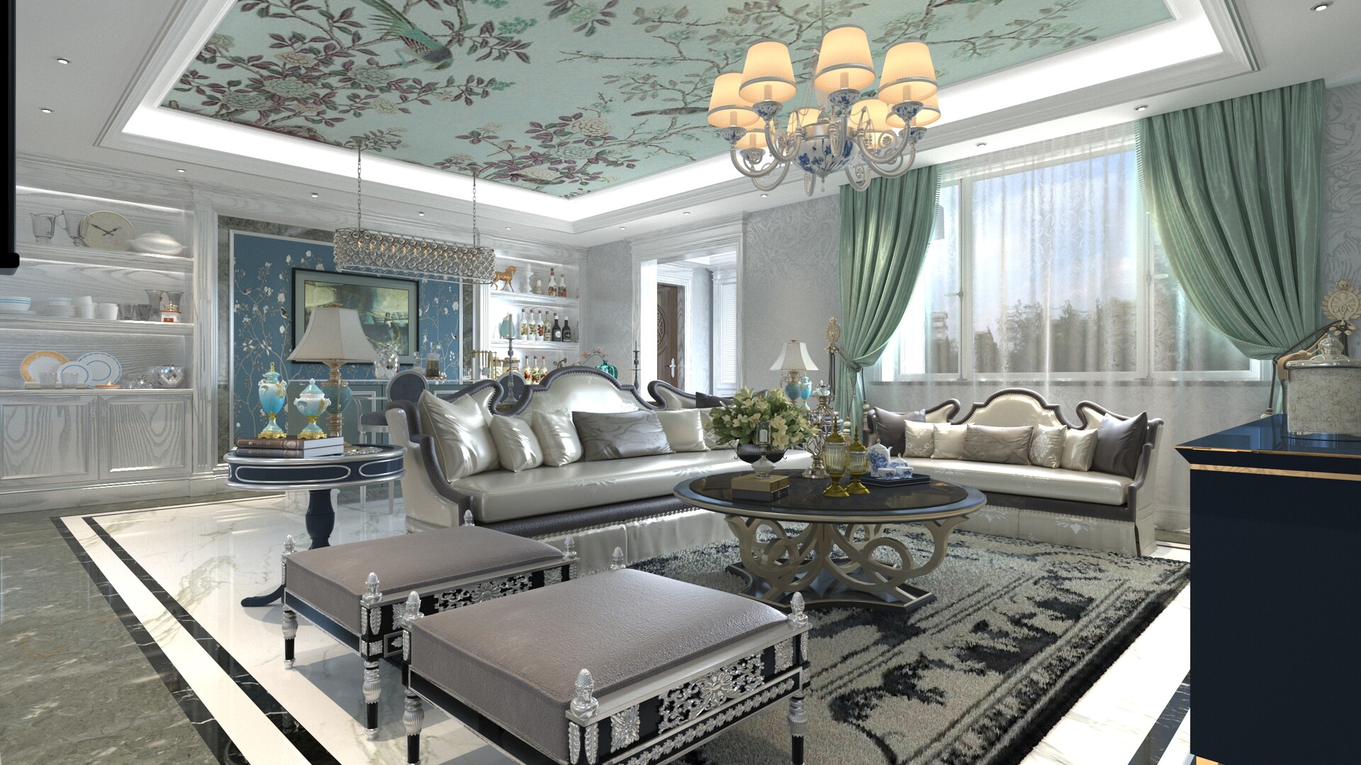 ArtStation - American style living room