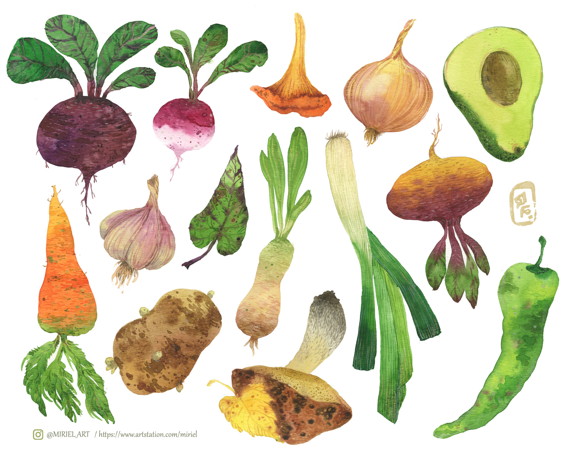 ArtStation - Vegetables stickers