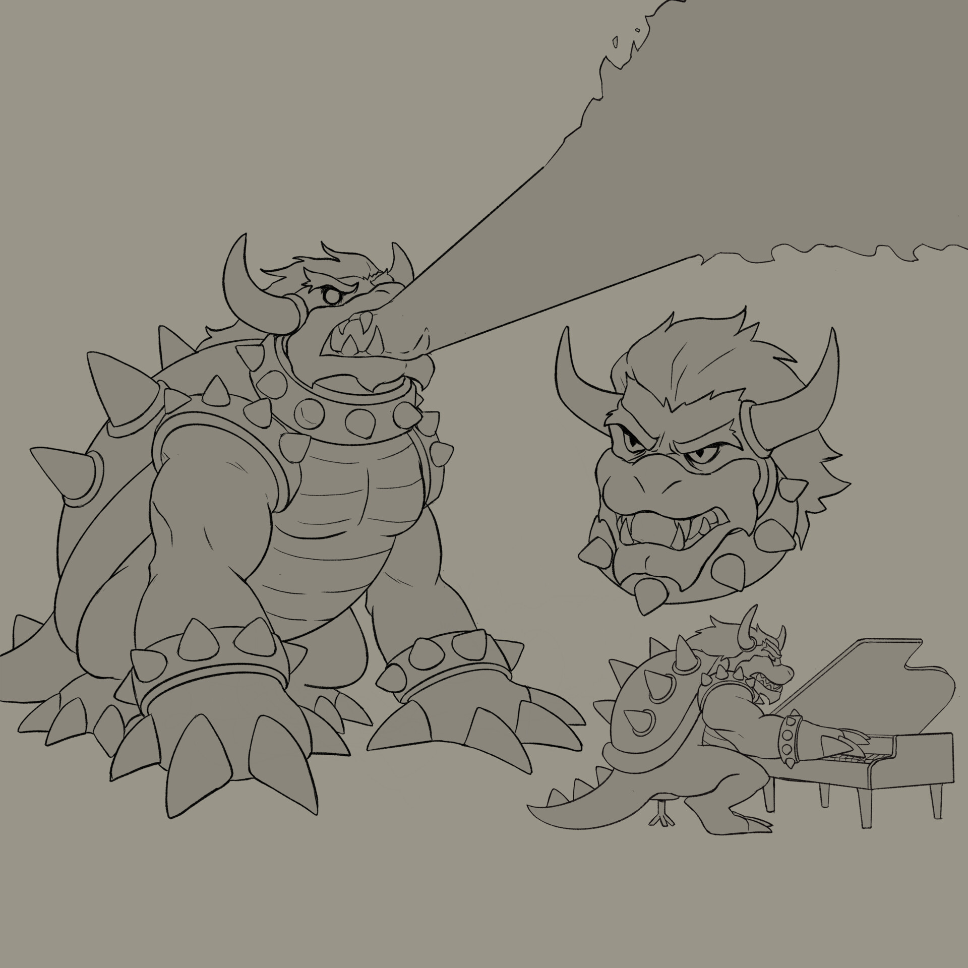bowser's fury coloring pages