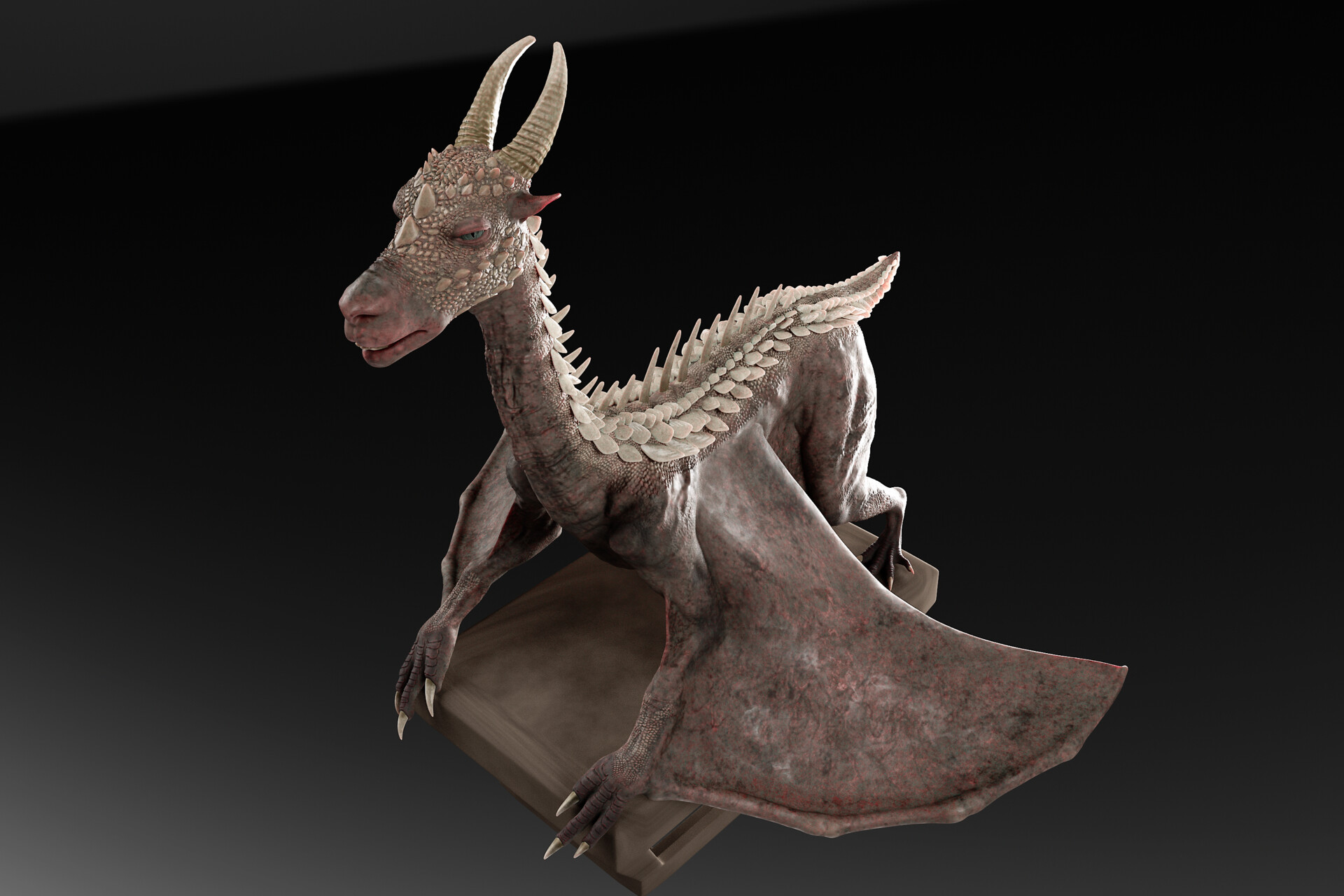 ArtStation - furless llama dragon