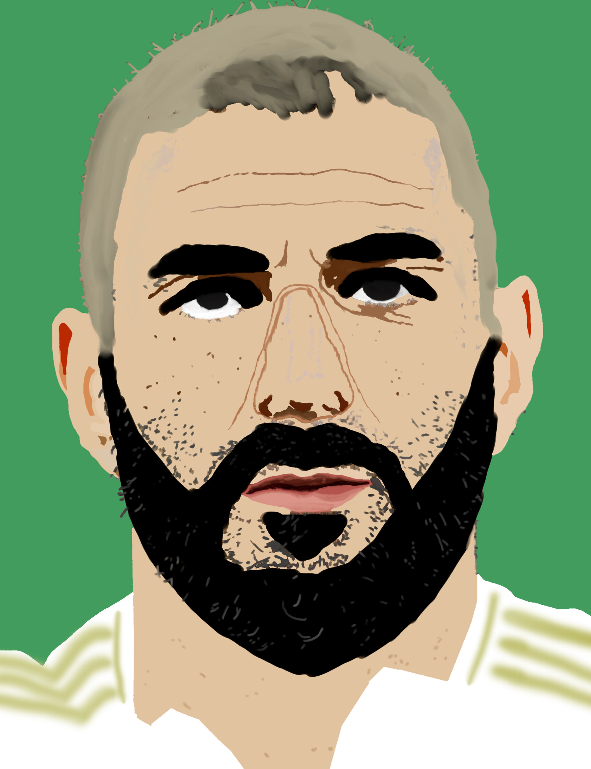 ArtStation - Retrato de Karim Benzema