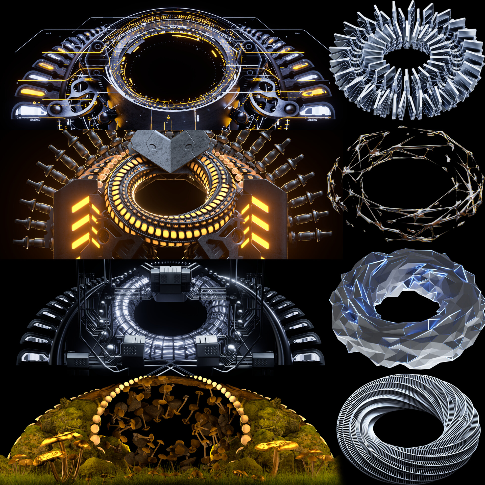 ArtStation - Infrasound Festival Portal Stage Designs - 1