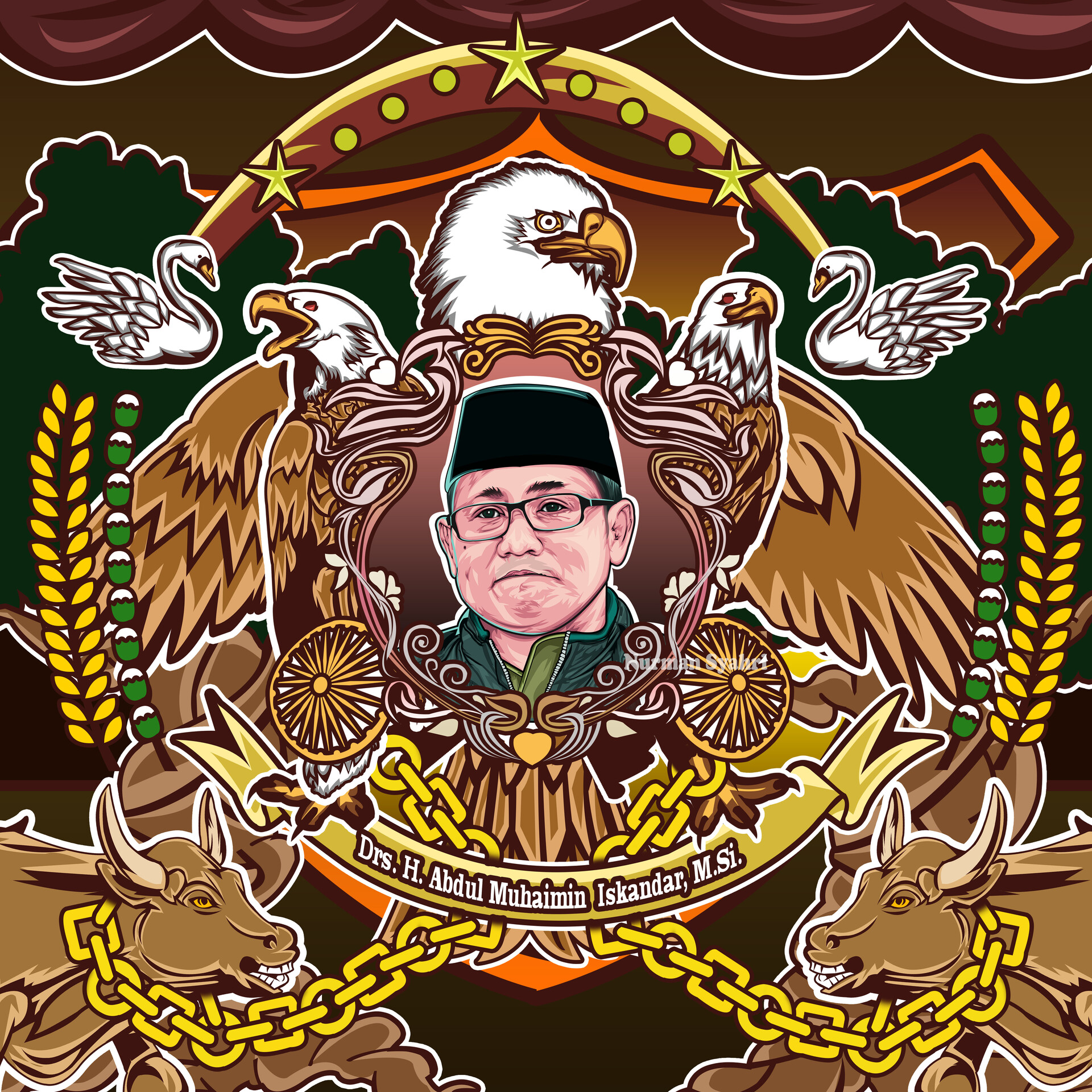 ArtStation - CAK IMIN VECTOR COMPETITION FROM INDONESIAN