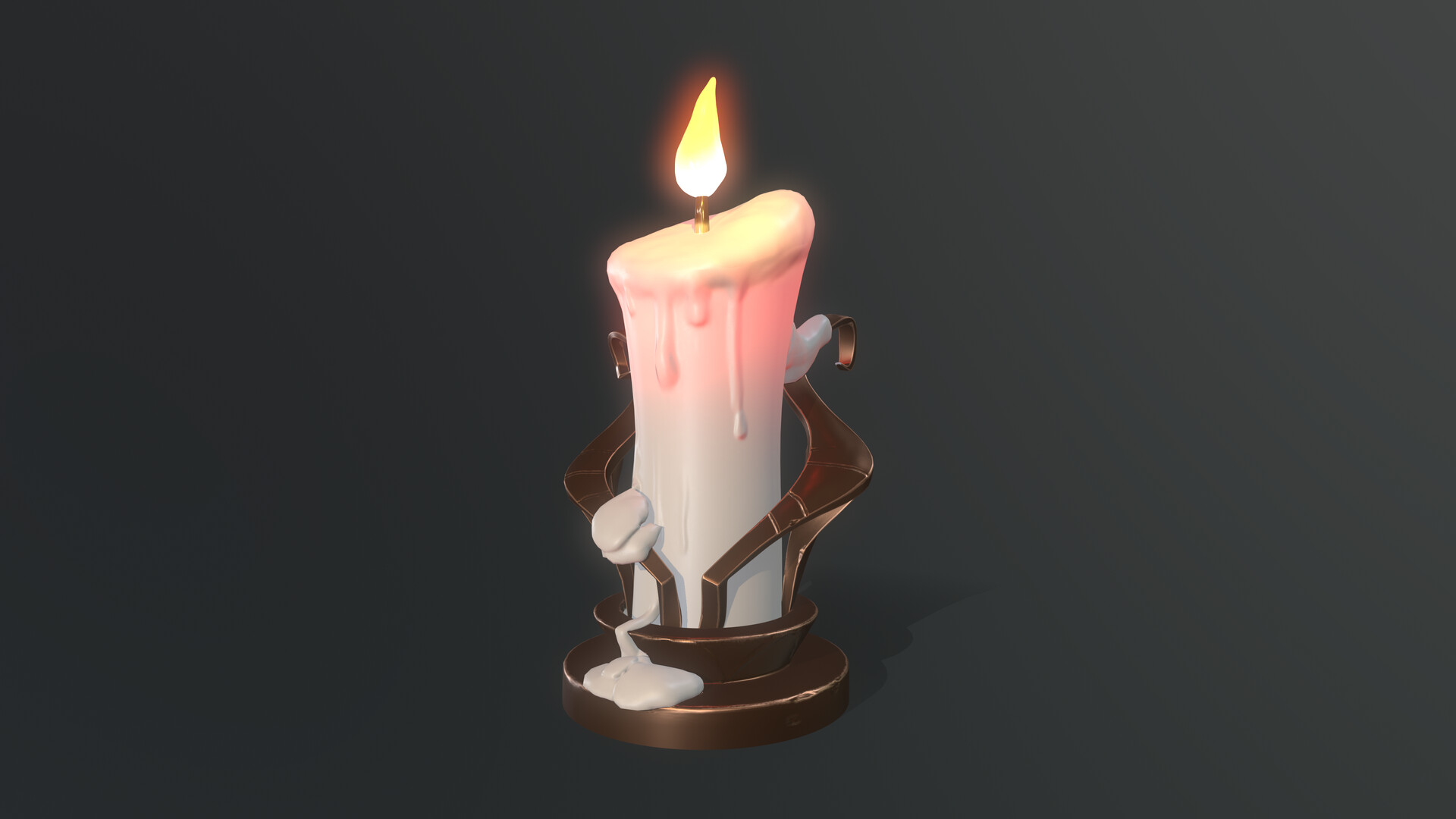 ArtStation - Stylized candle