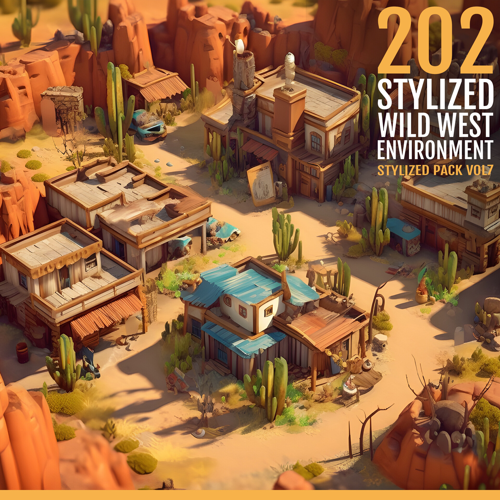 ArtStation - 202 Stylized Wild West Environment References
