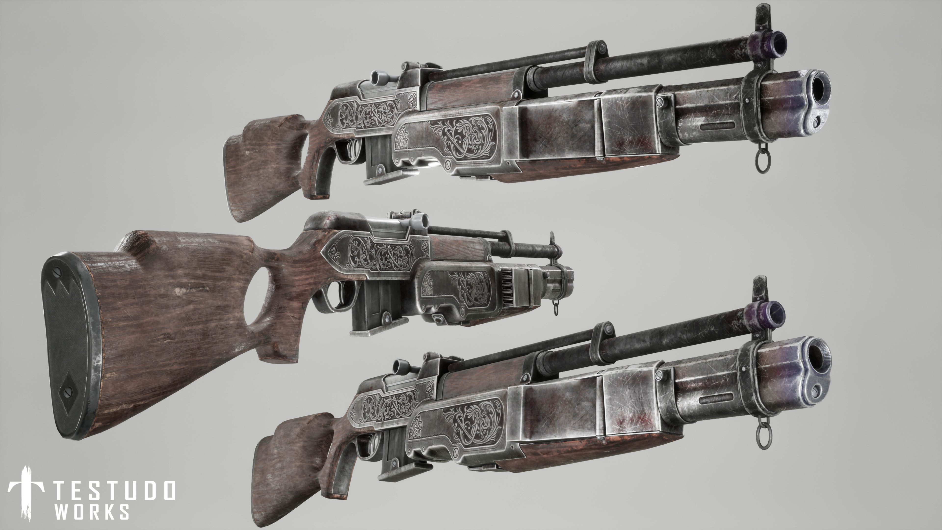 Testudo Works - The Order 1886 Combo Gun - Fan Art