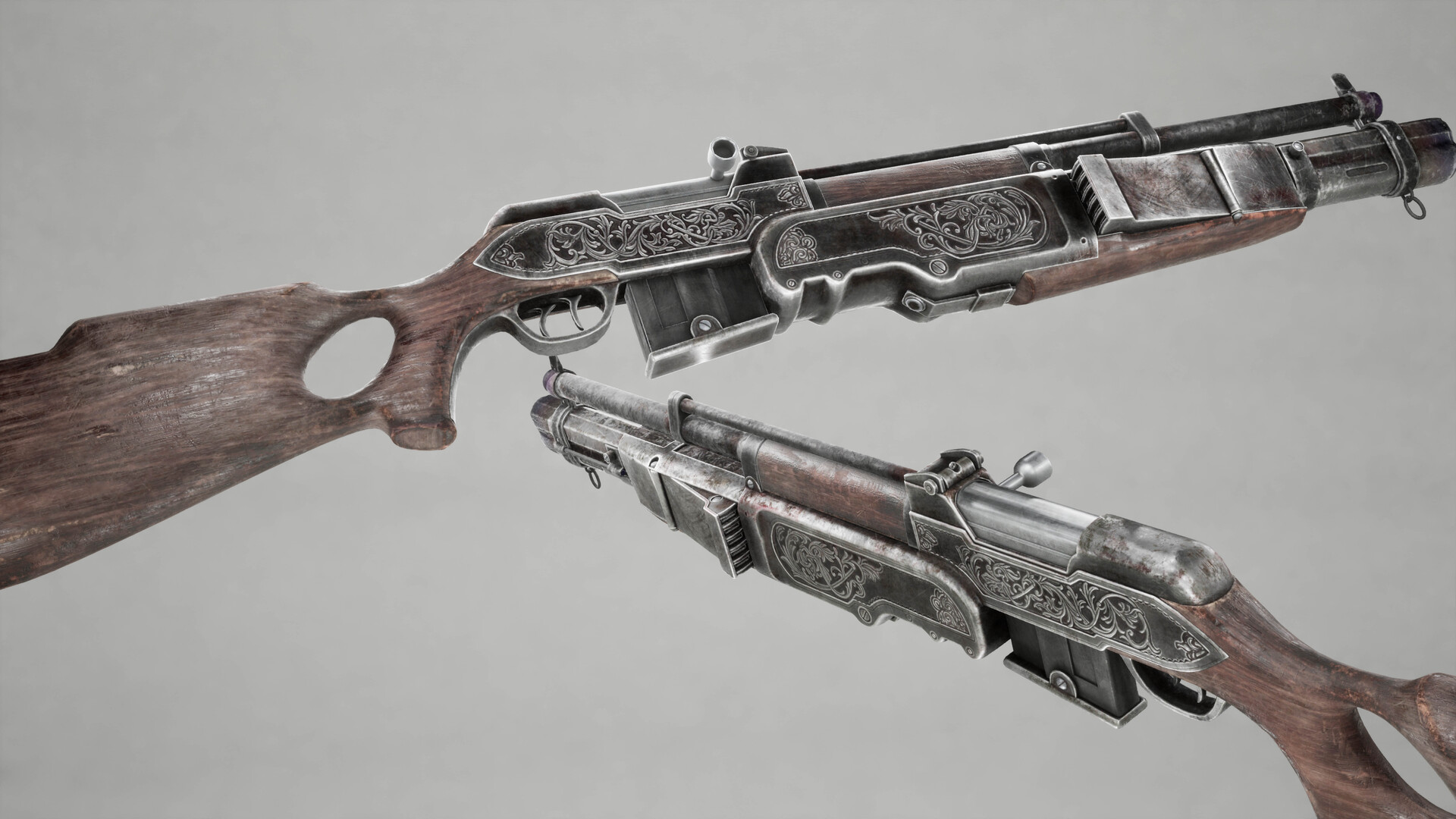 Testudo Works - The Order 1886 Combo Gun - Fan Art
