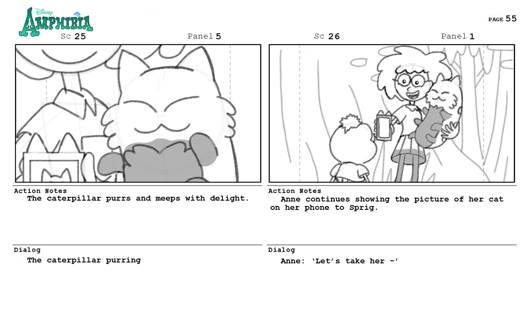 Shadrak Wilde - Amphibia Storyboard Exercise