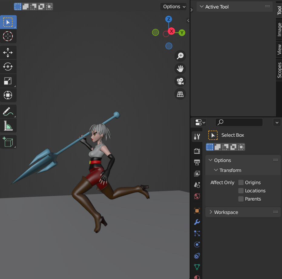 ArtStation - Anime Character / Blender