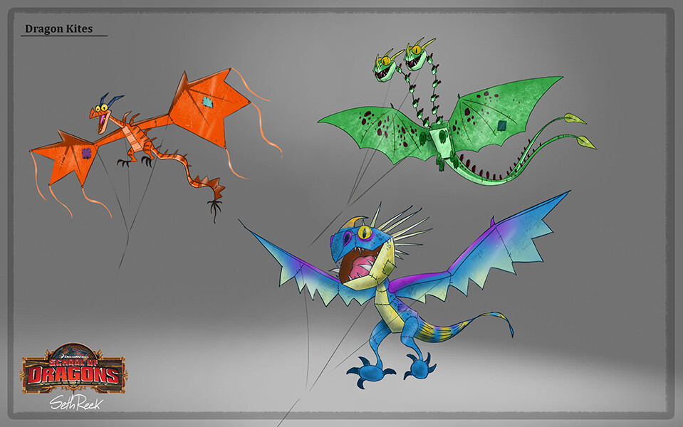 ArtStation - Dragon Kites