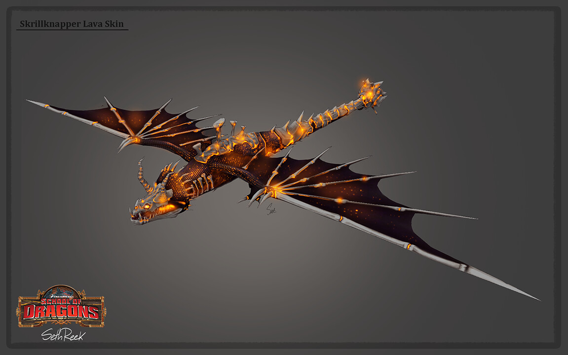 ArtStation - Skrillknapper Lava Skin