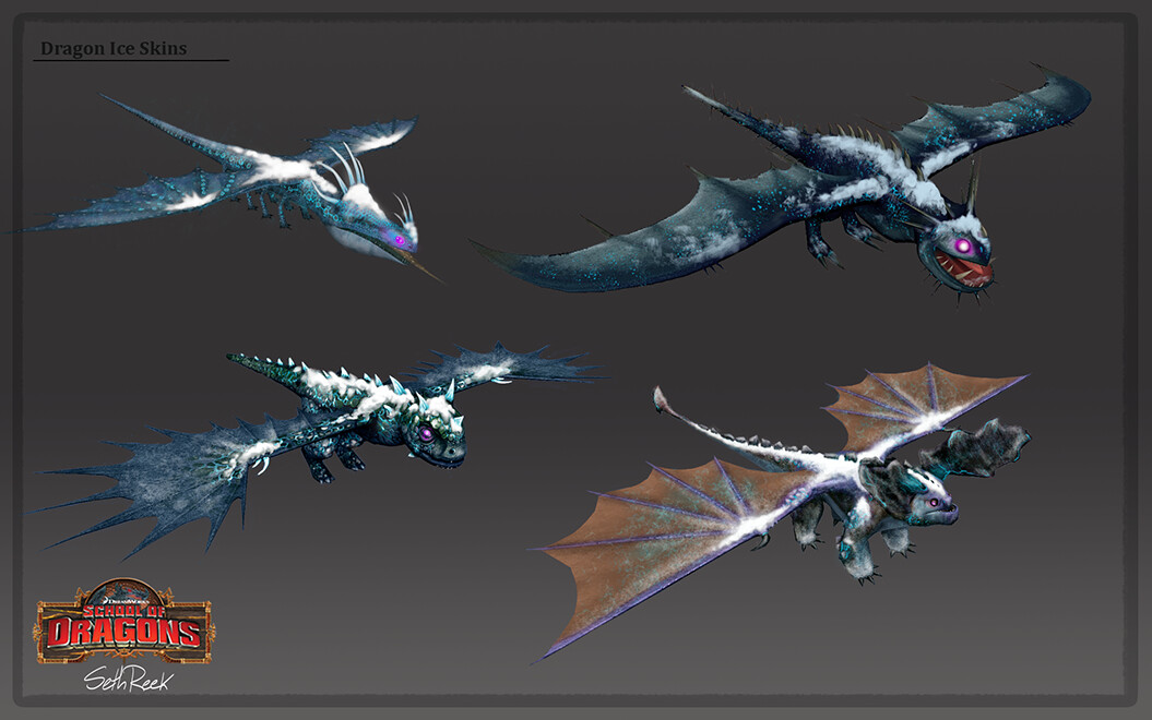 ArtStation - Dragon Ice Skins