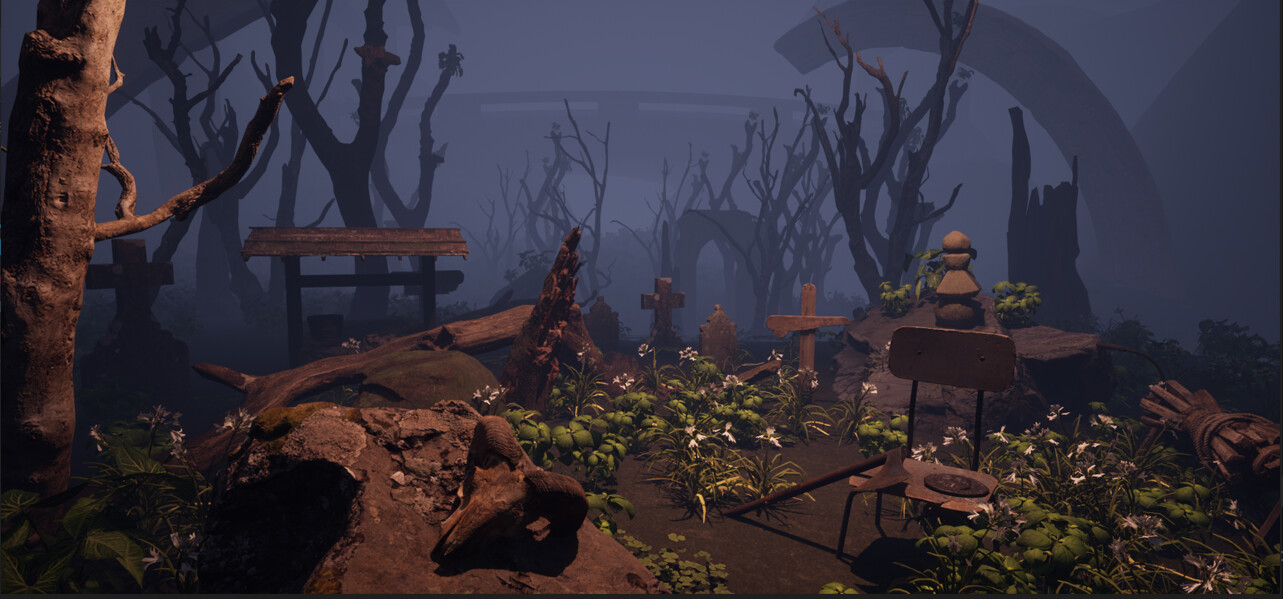 ArtStation - horror forest