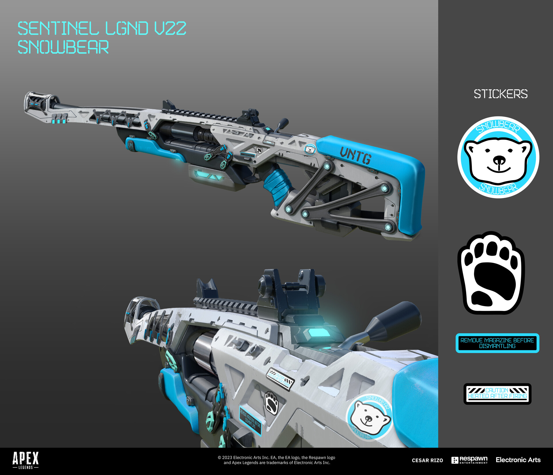 Cesar Rizo - "Frozen Patrol" skin for the Sentinel