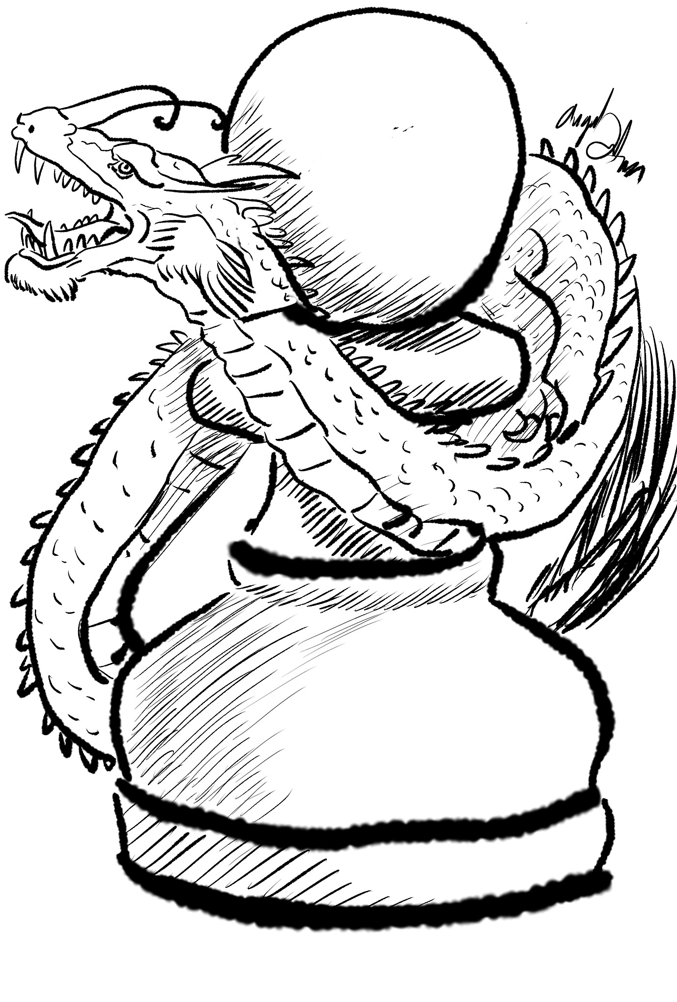 ArtStation - Chess Dragon