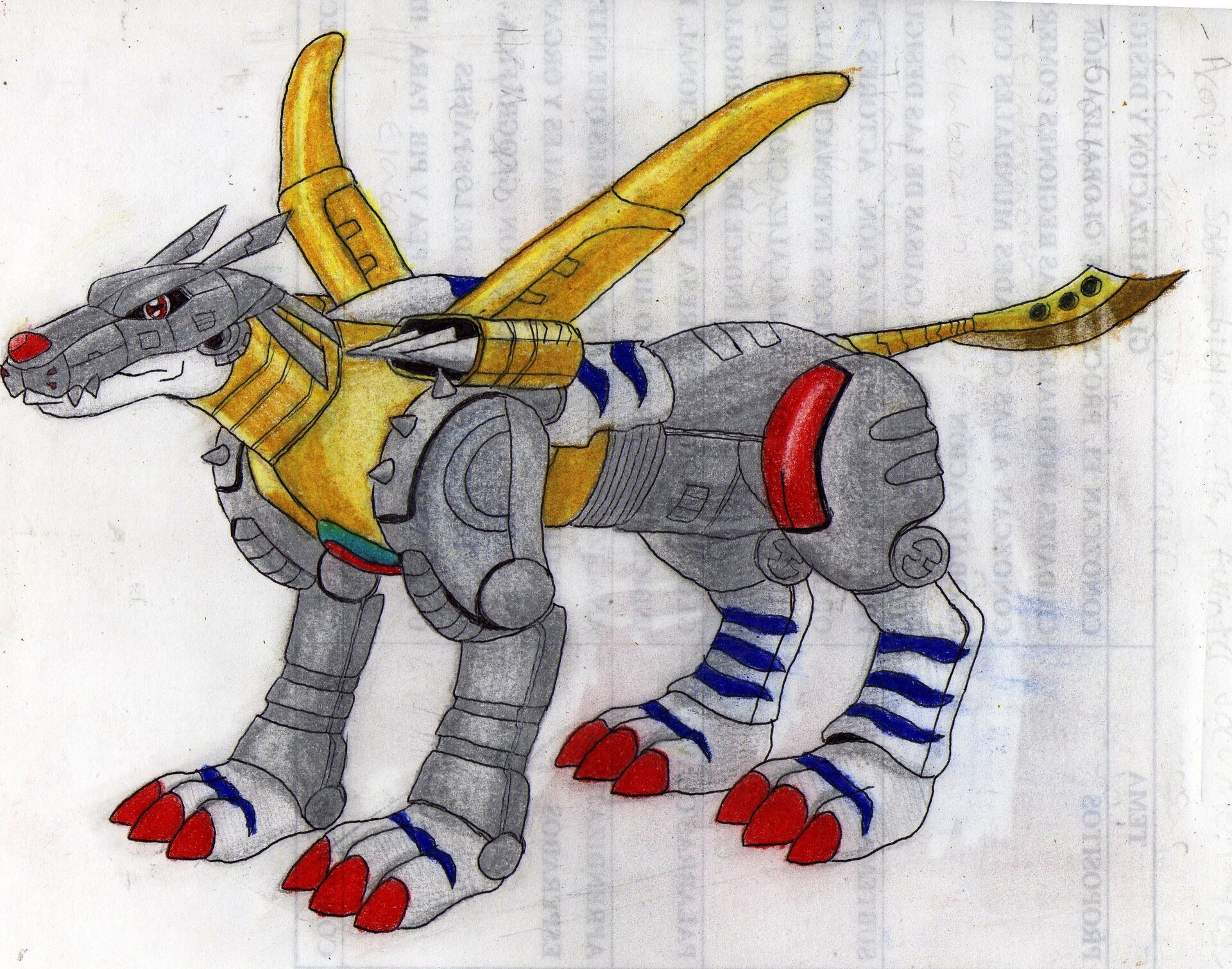 ArtStation - Metal Garurumon