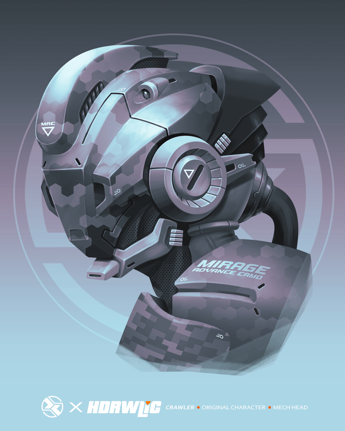 ArtStation - CRAWLER_mech_head