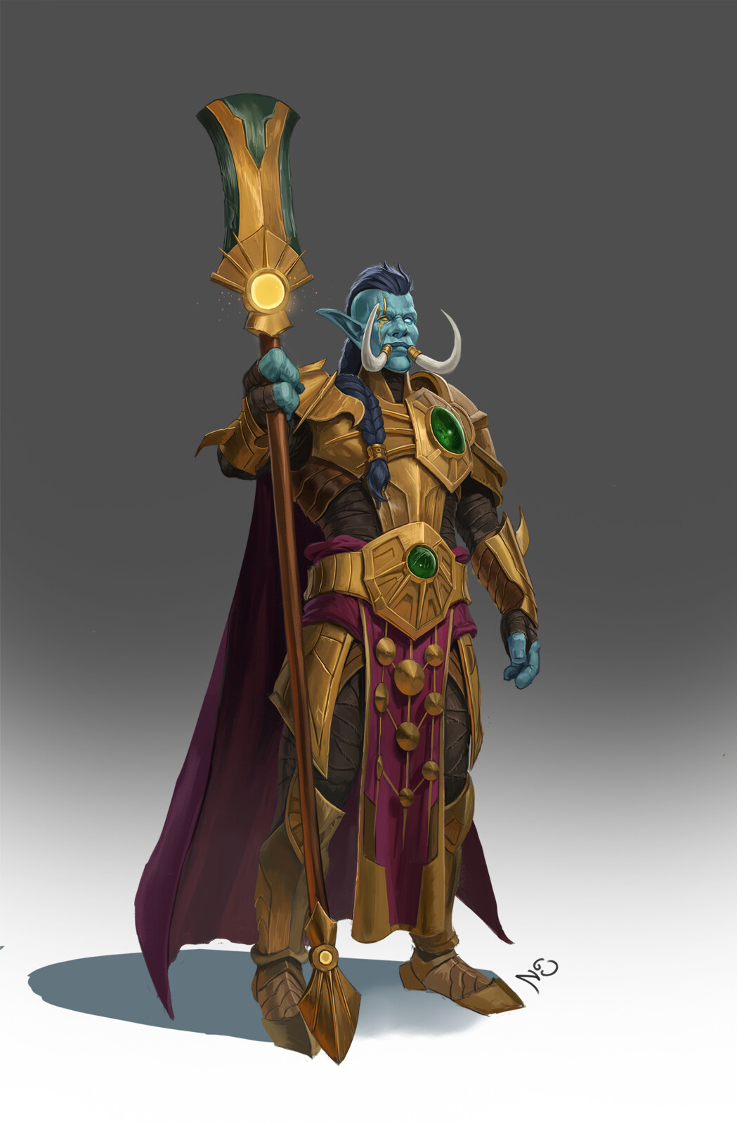 Dmitry Savin - Shurima Armor Concept