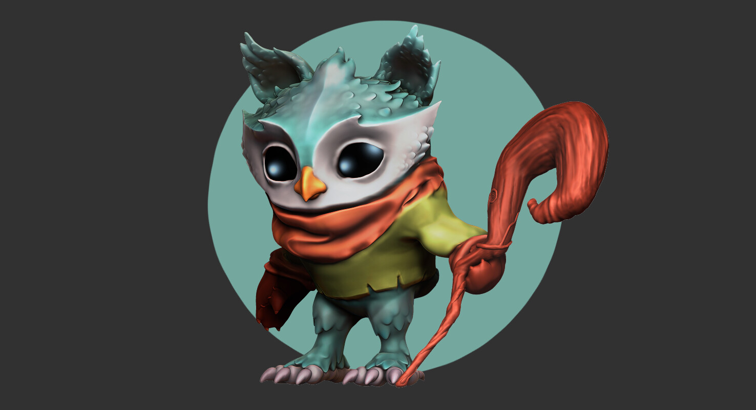 ArtStation - Tiny owl