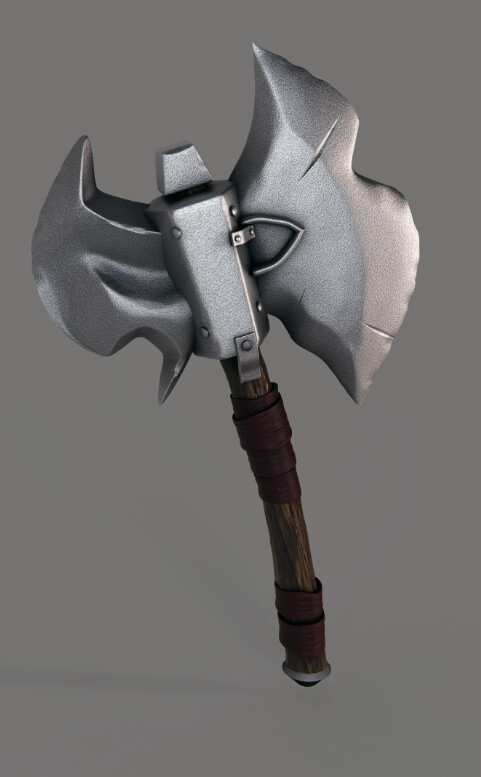 ArtStation - Axe Modelling- First Project on Maya and Zbrush