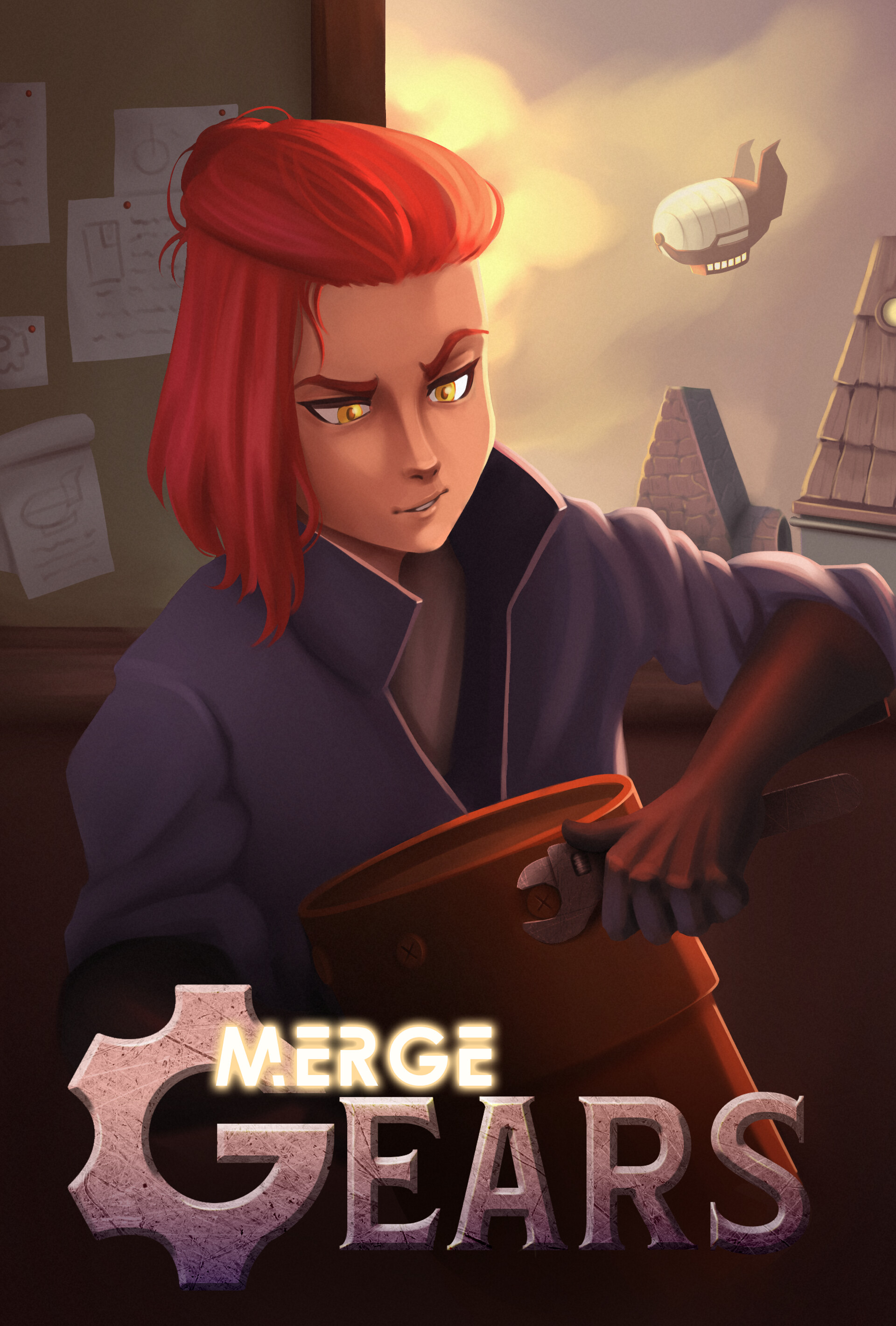 ArtStation - Match-3 Project Concept Title Screen