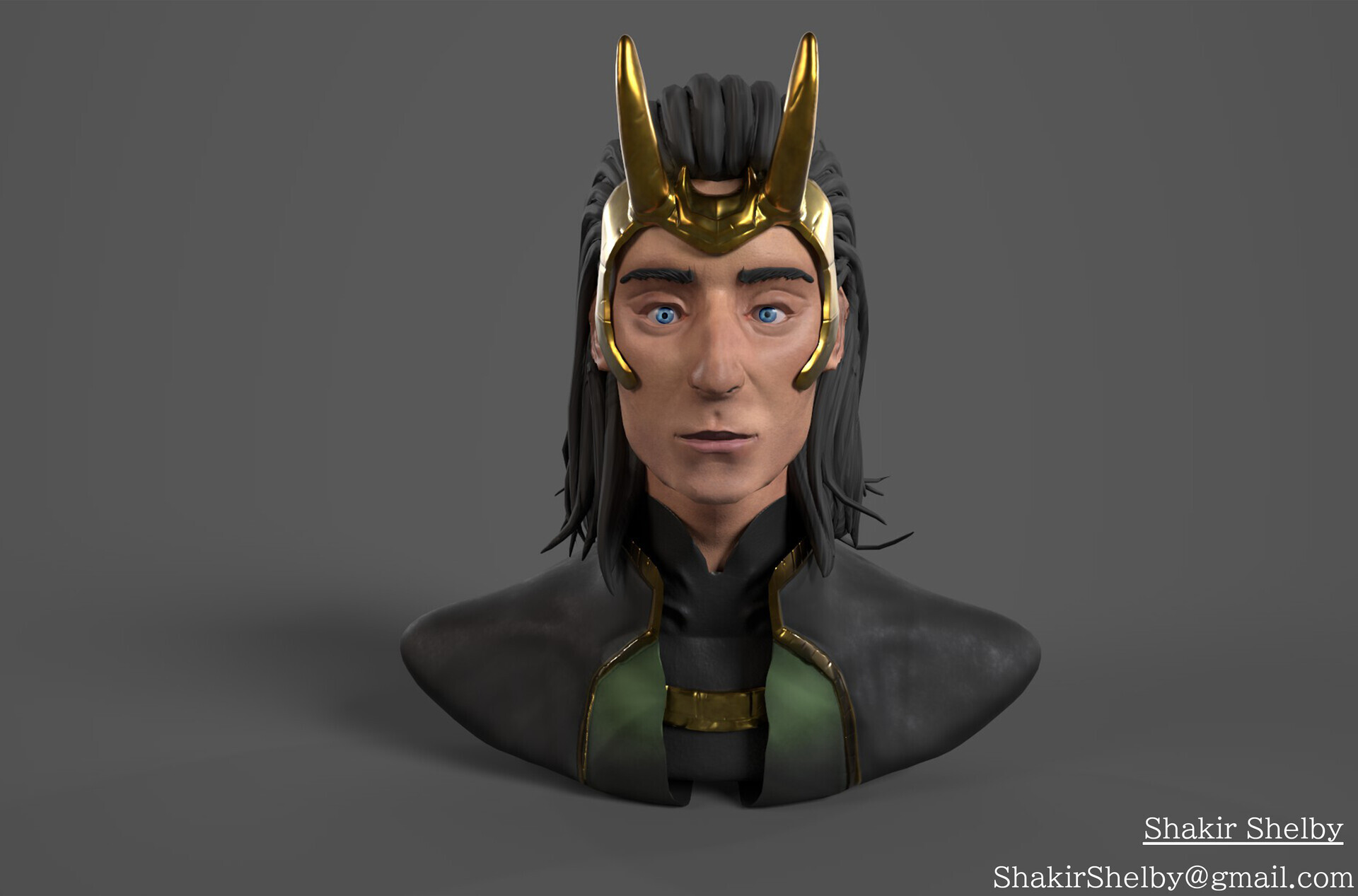 ArtStation - Loki Bust Final PP4