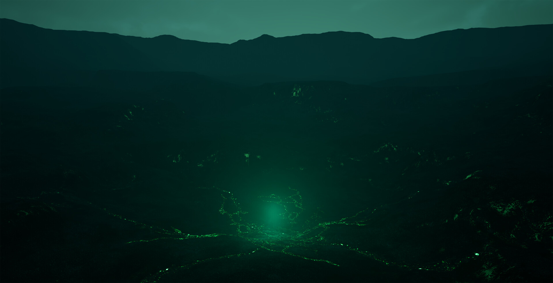 ArtStation - Meteor Crater Alien Planet Landscape