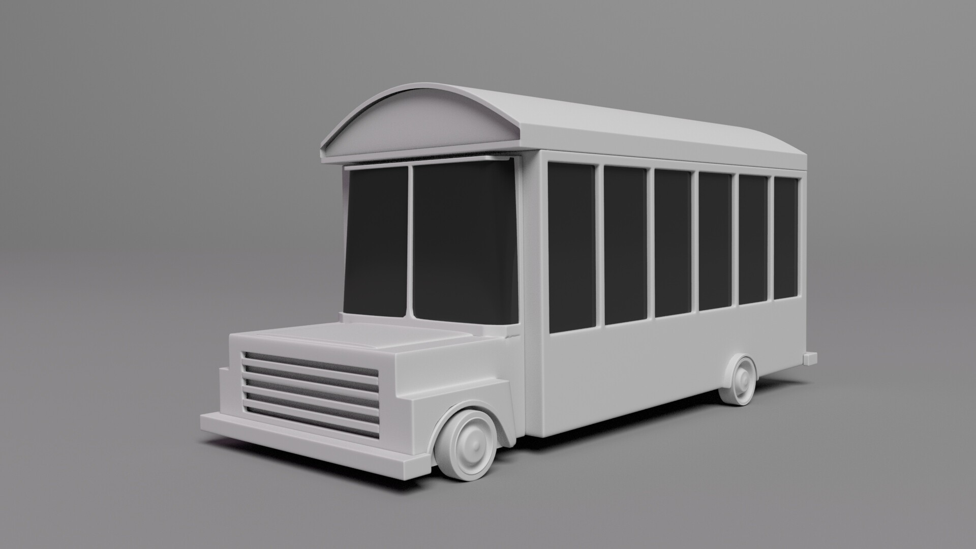 ArtStation - school Bus