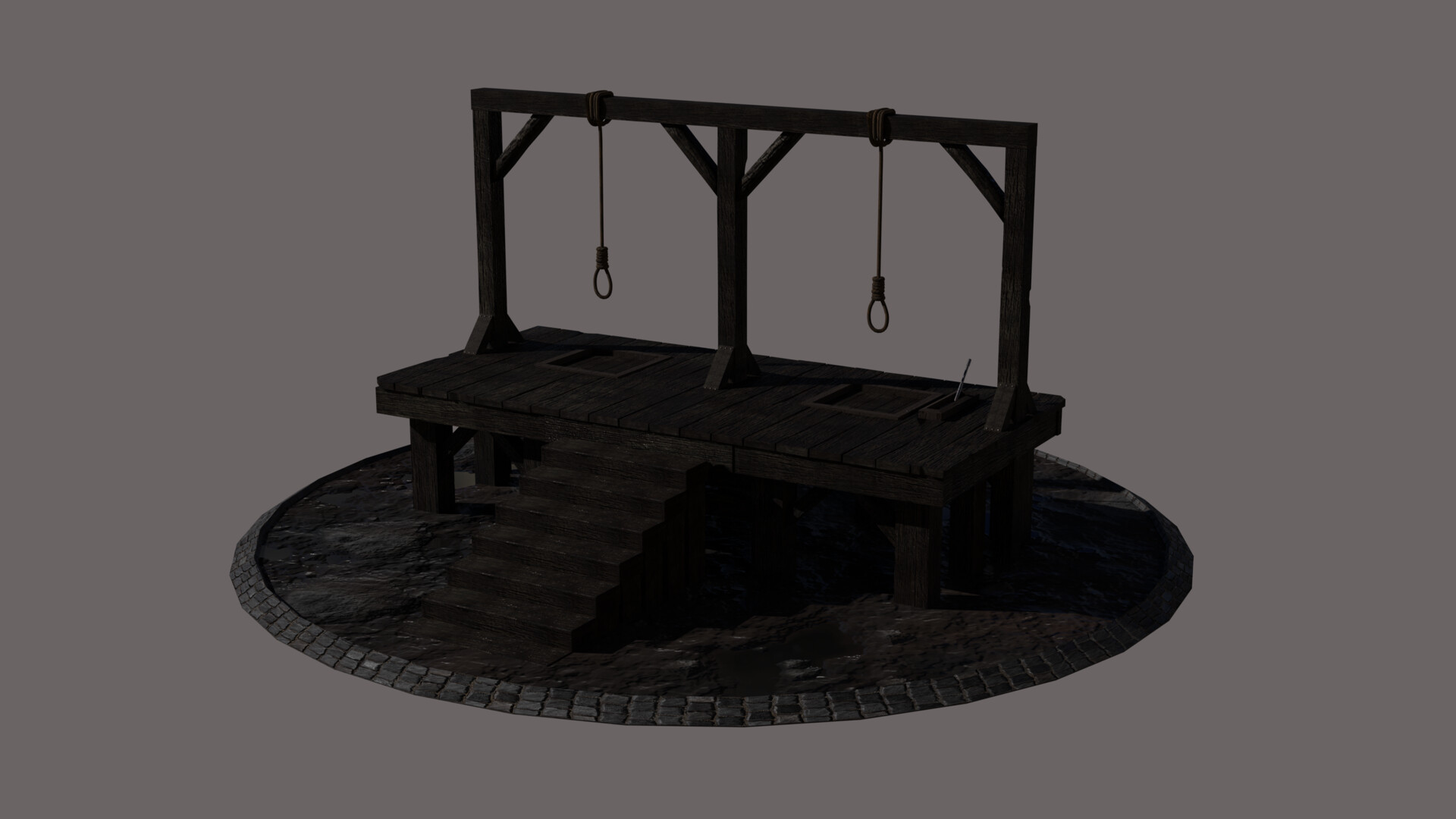 ArtStation - Medieval Gallows