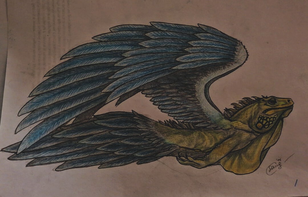 ArtStation - Monitor Lizard With Wings