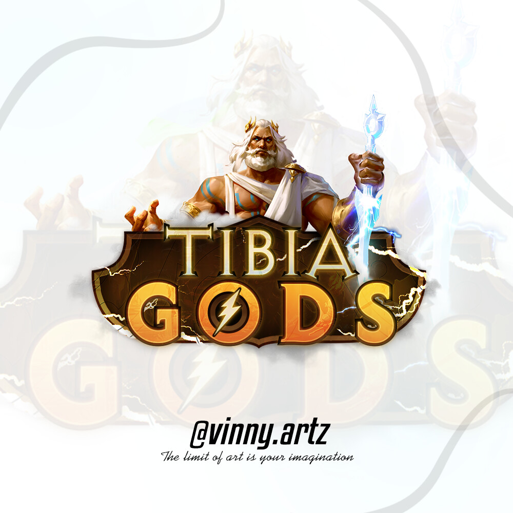 ArtStation - Logo for "Tibia-Gods" Tibia OTServer.