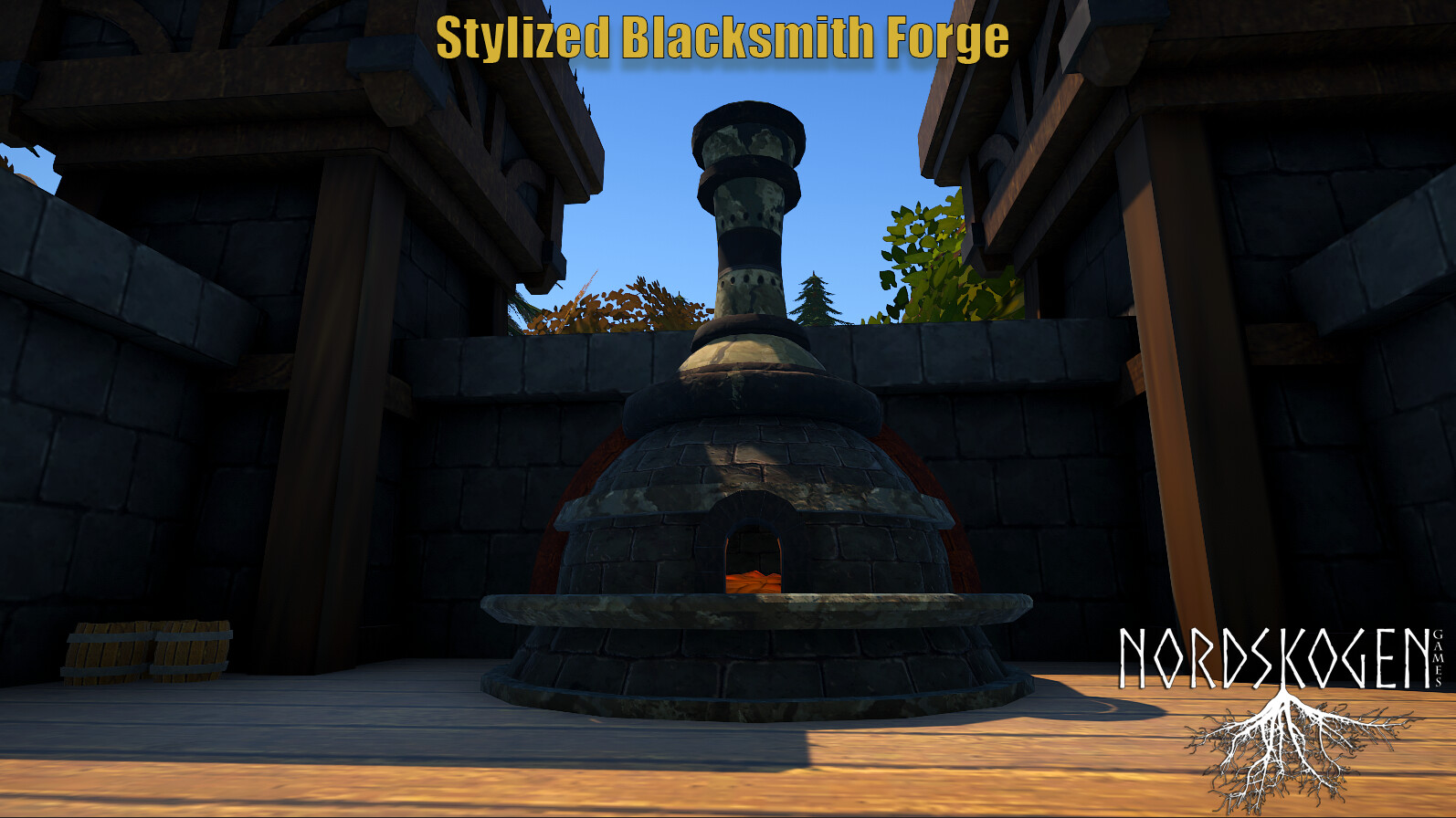 ArtStation - Stylized Blacksmith Forge - Old School Stylized Work