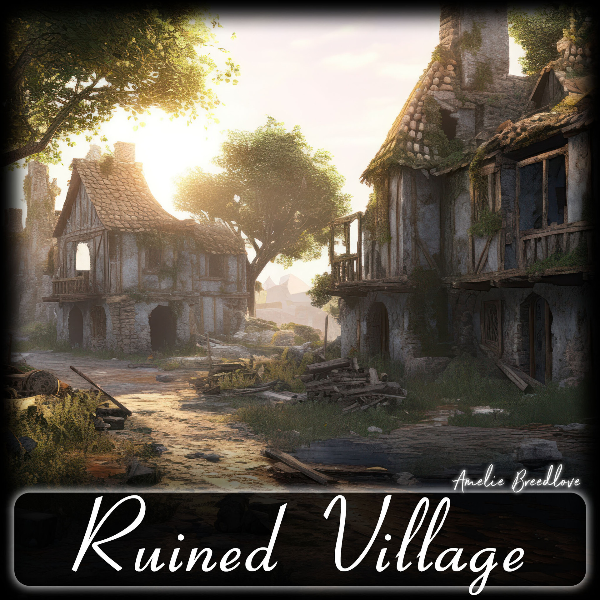ArtStation - 200 Ruined Village Reference Pack | 4K | v.3