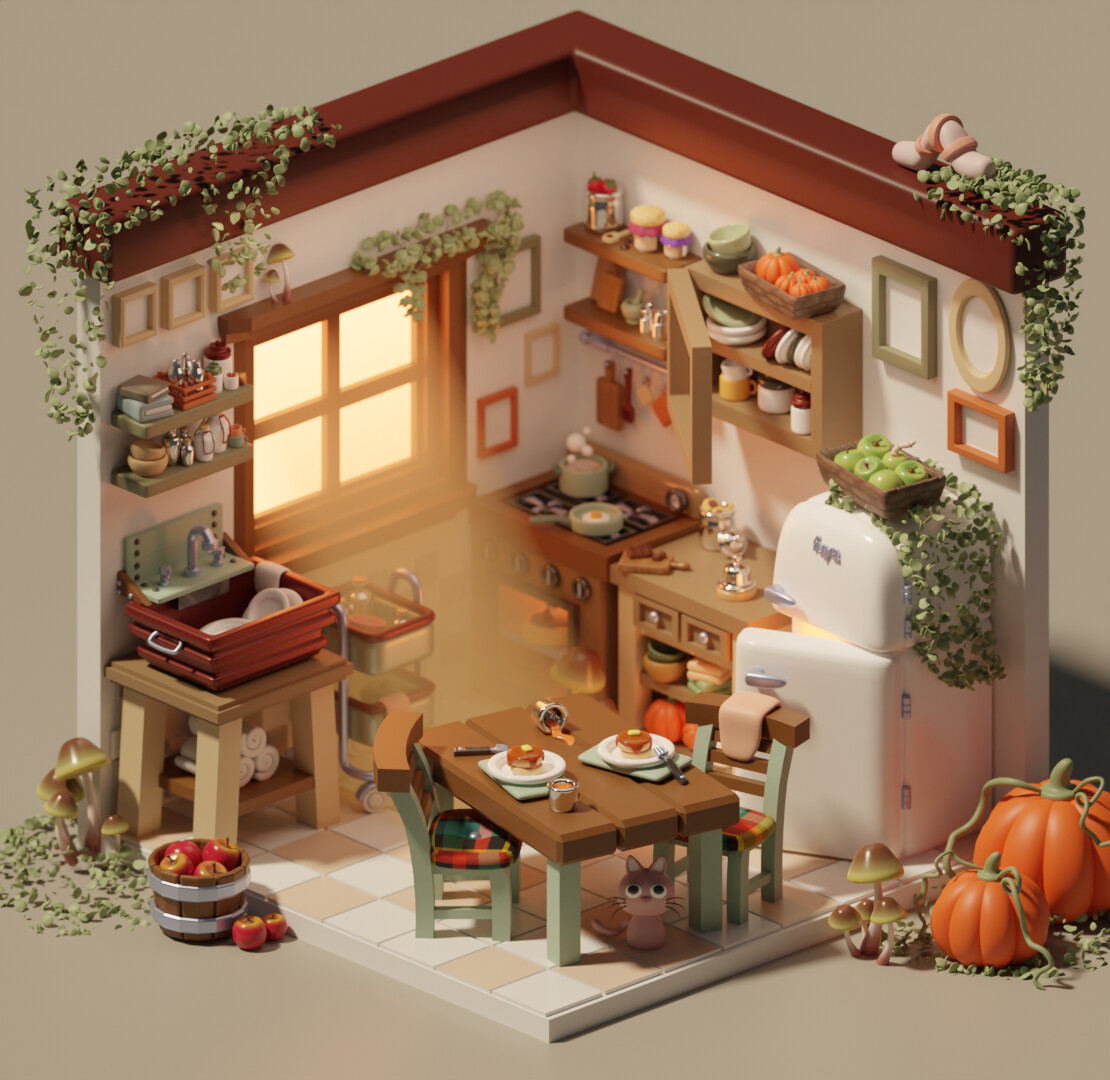 ArtStation - Messy Kitchen