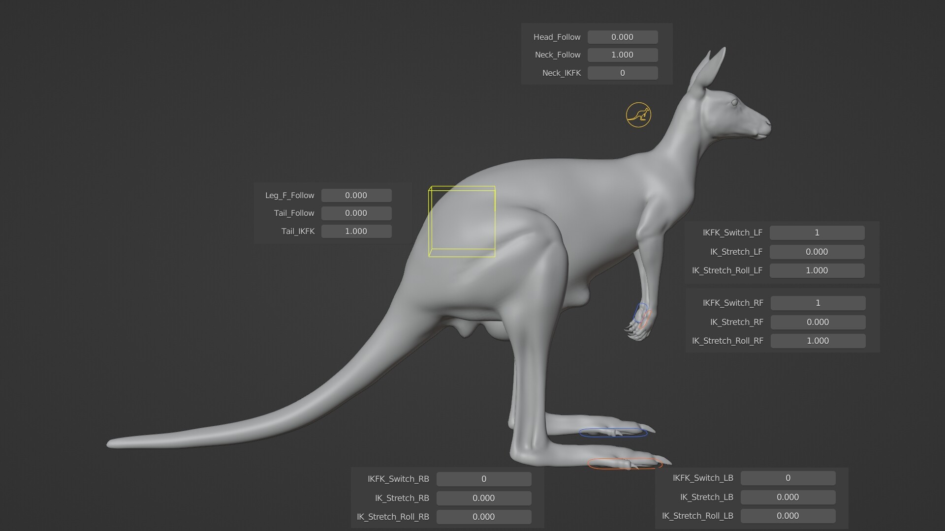 VFX models - Female Kangaroo Animation