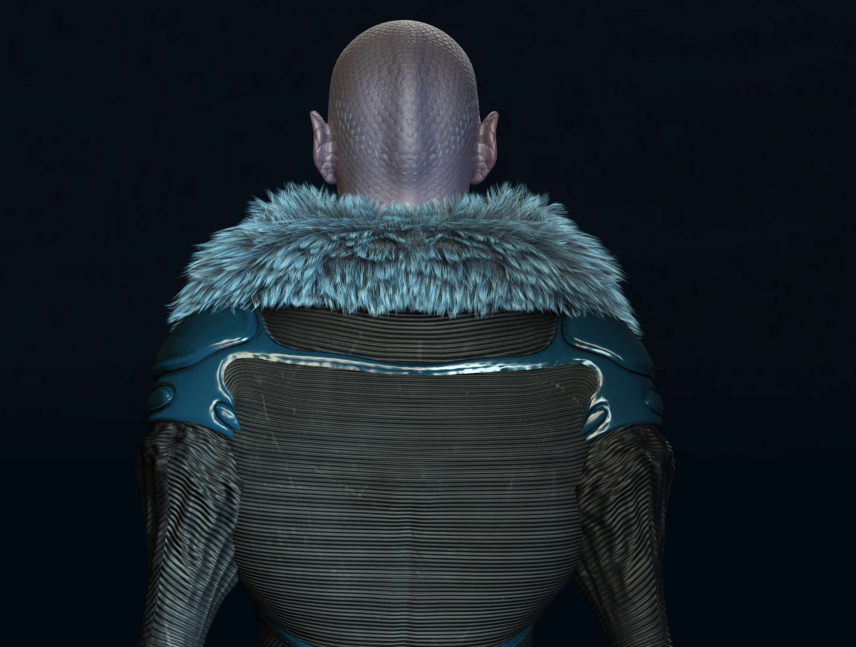 Jeremy Styles - Alpha Blue - Male Alien Character for Game - UE5 Character