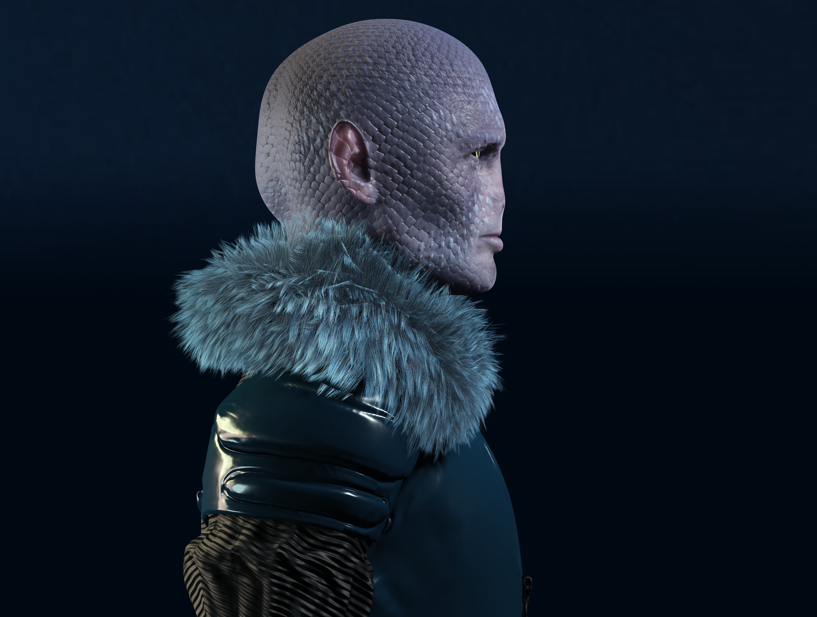 Jeremy Styles - Alpha Blue - Male Alien Character for Game - UE5 Character