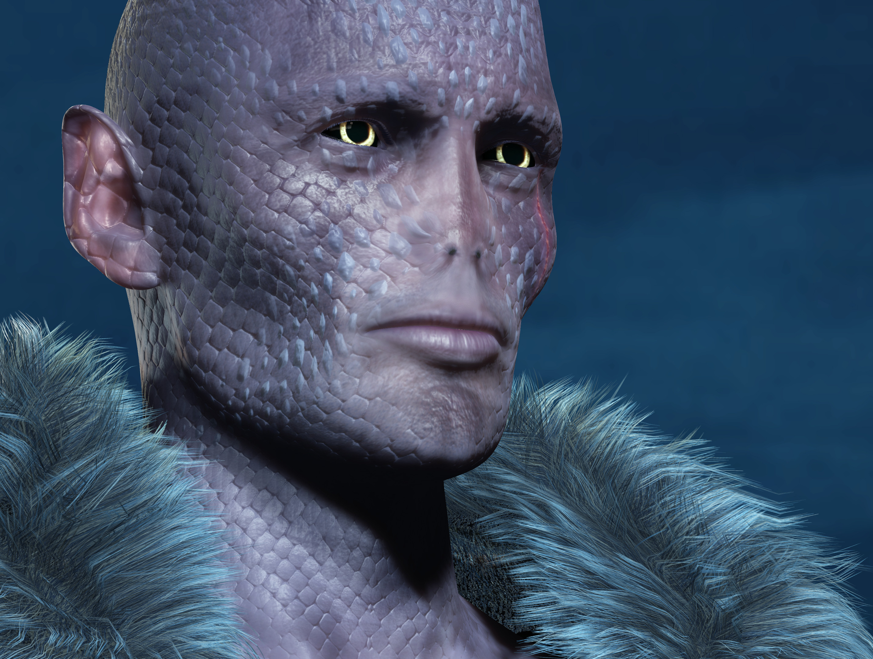 Jeremy Styles - Alpha Blue - Male Alien Character for Game - UE5 Character