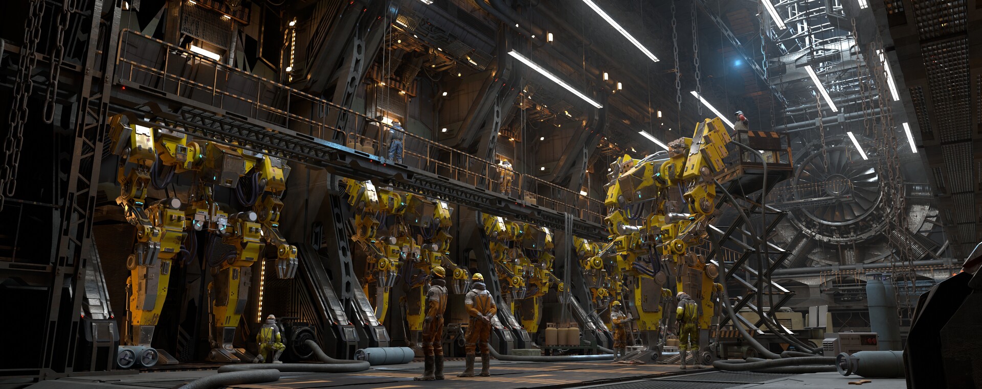 ArtStation - Robot Manufacturing Factory