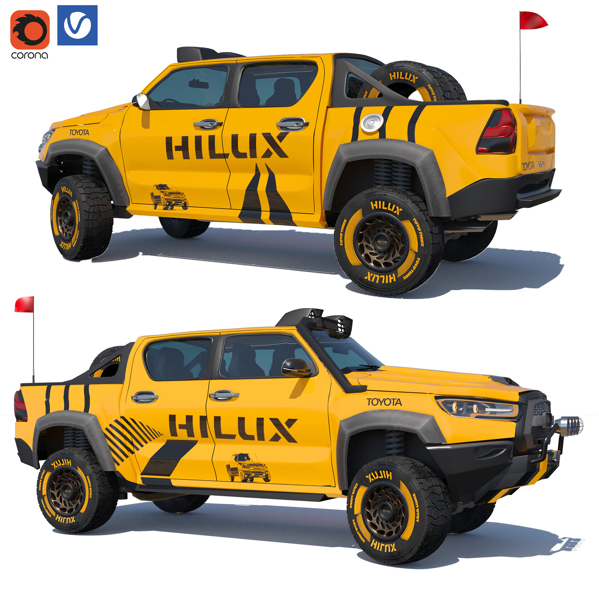 ArtStation - TOYOTA HILUX