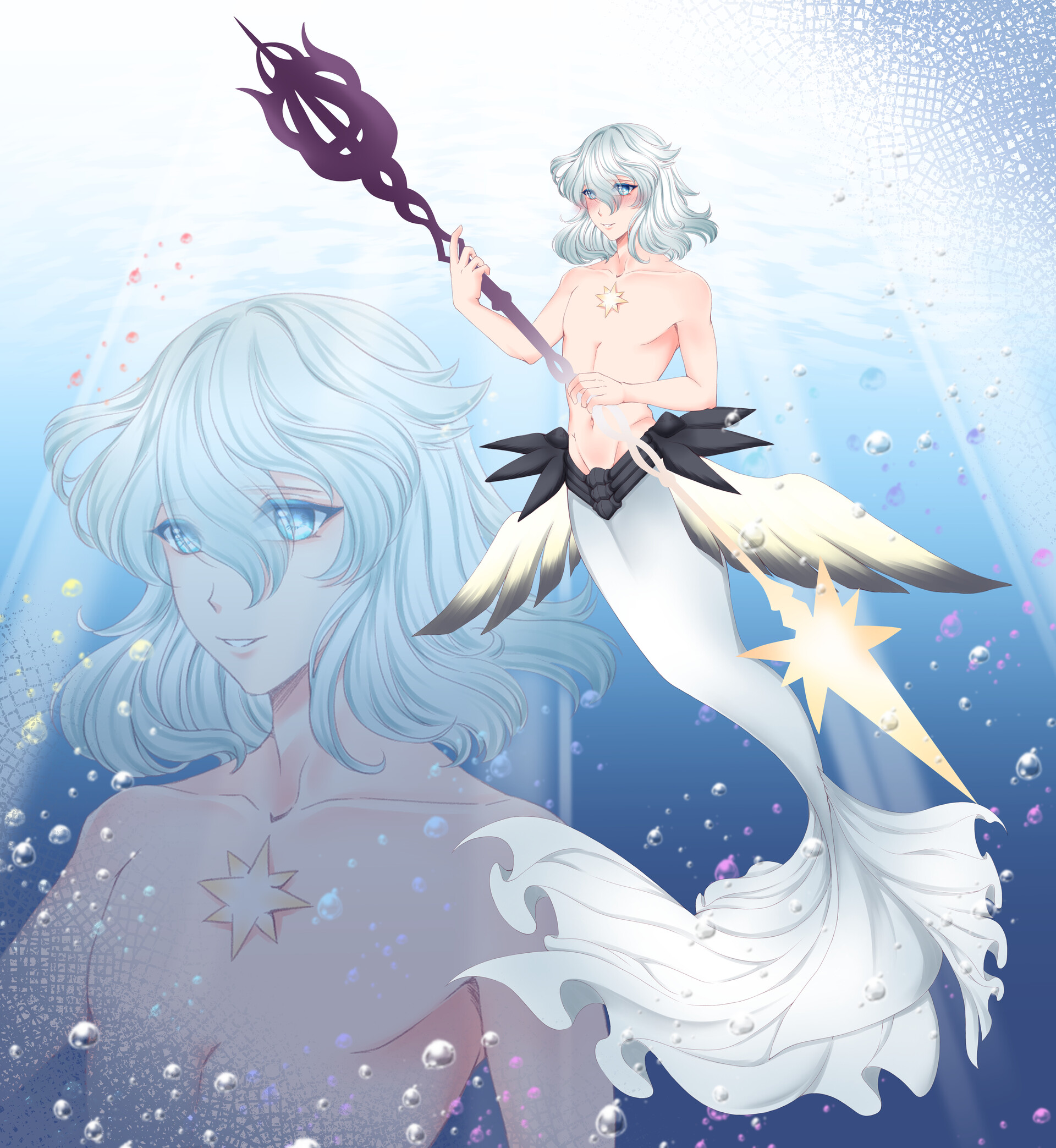 ArtStation - Themis FFXIV with month of mermaid