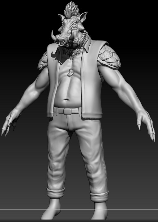 ArtStation - Bebop from tmnt(work in progress)
