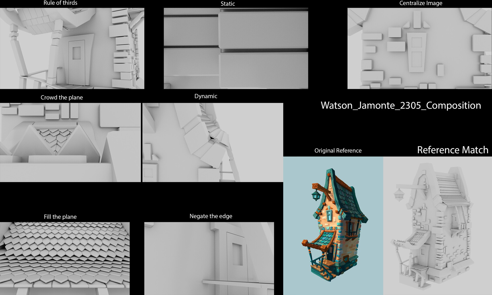 Artstation 3d House Model Compositions