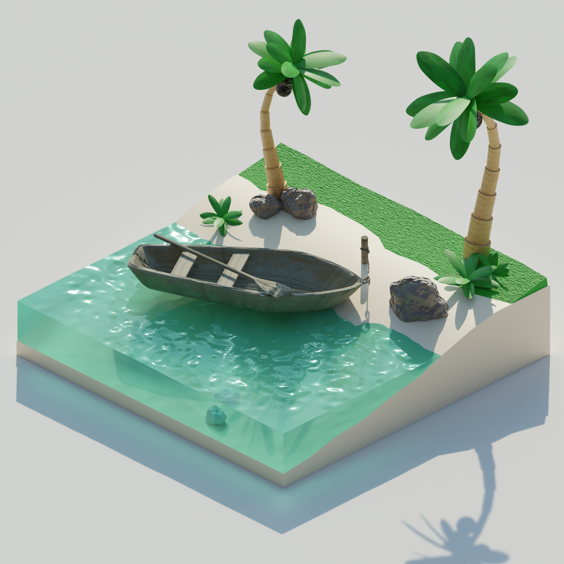 ArtStation - Isometric landscape